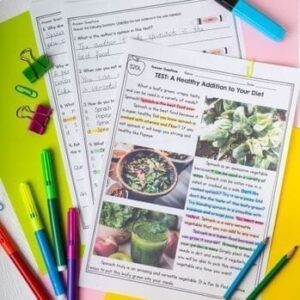 Questions & Inferencing Differentiated Reading Comprehension Passages ...