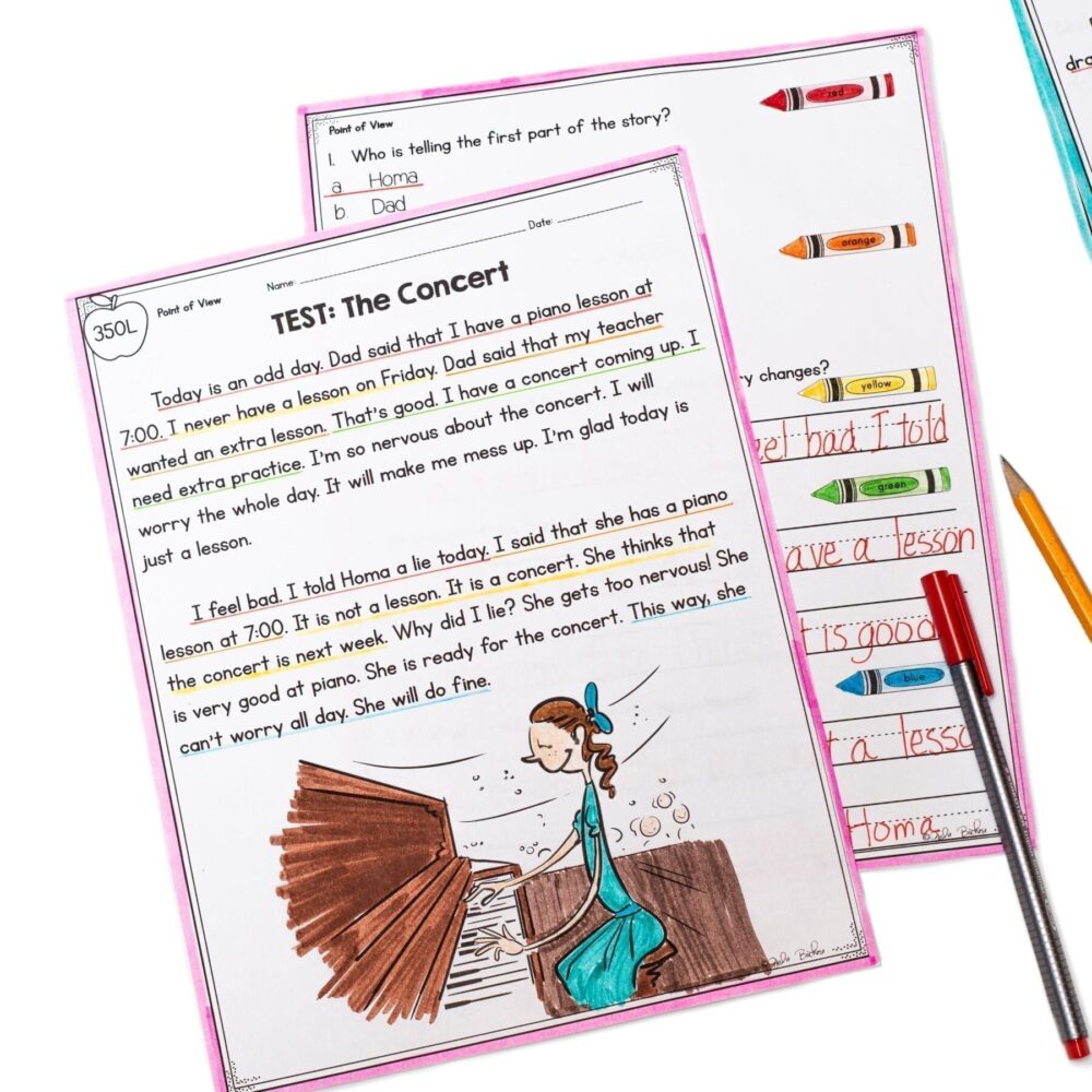 Point of View 1st Grade - RL.1.6 | MagiCore
