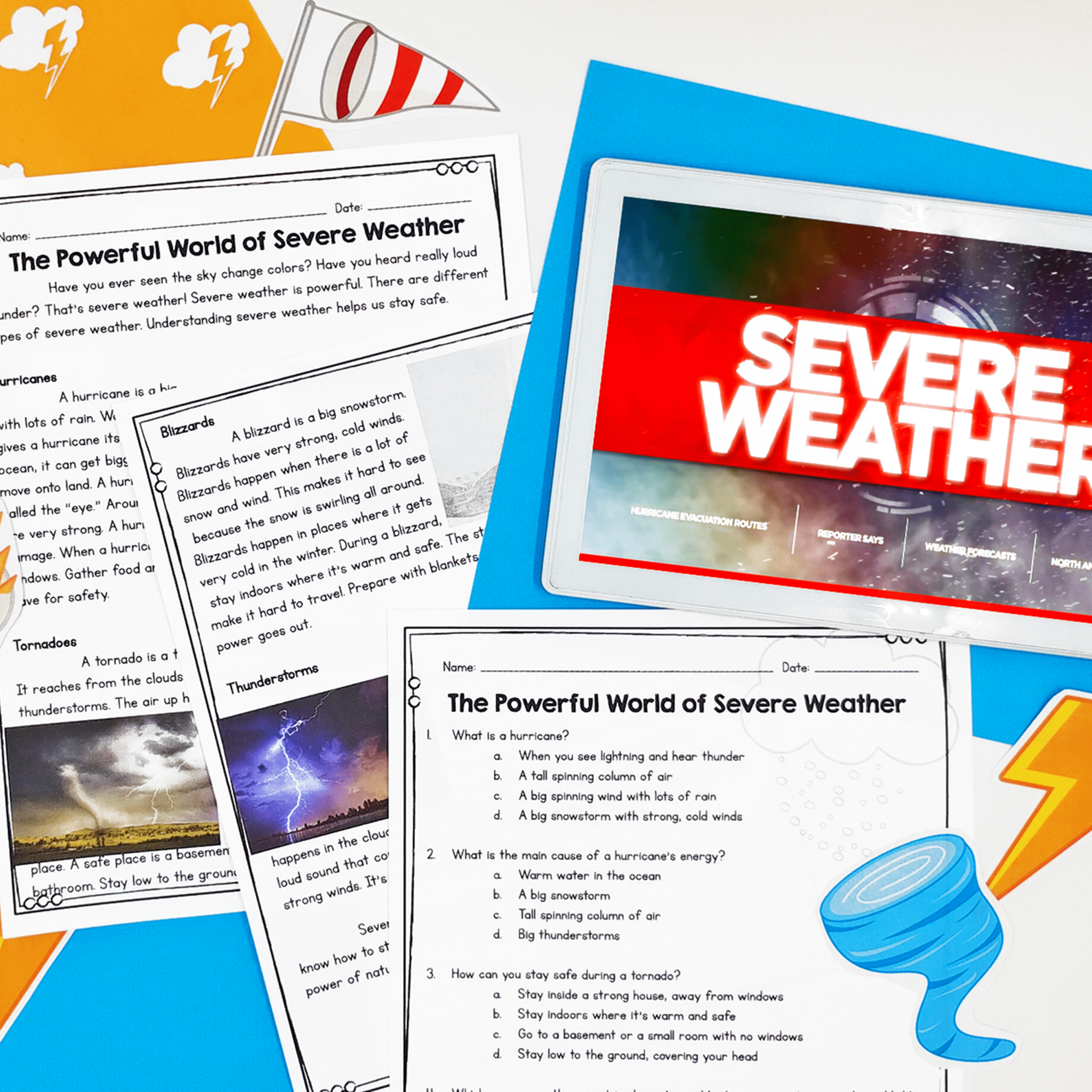 Severe Weather Storms - 1st & 2nd Grade Science Unit | MagiCore