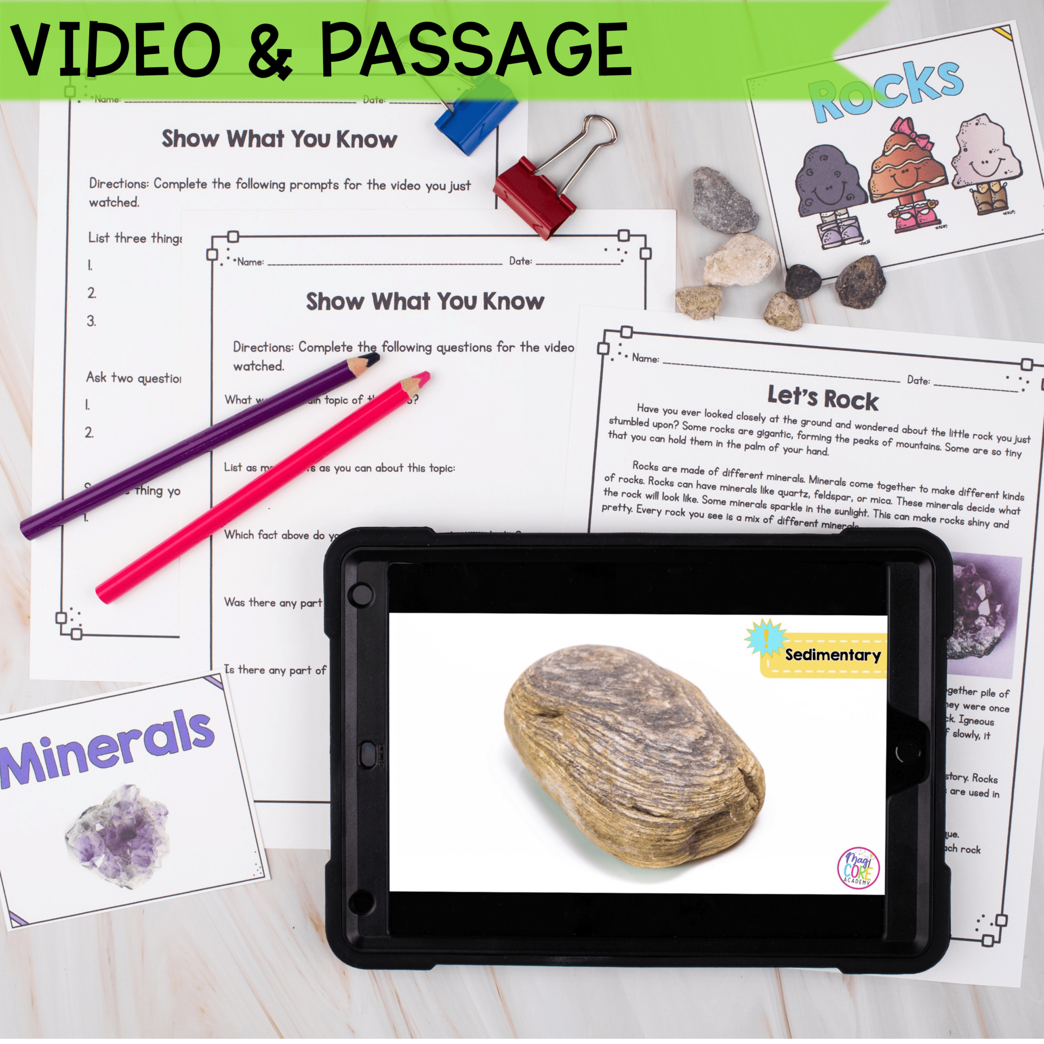 Science - Rocks and Minerals - 1st & 2nd Grade | MagiCore