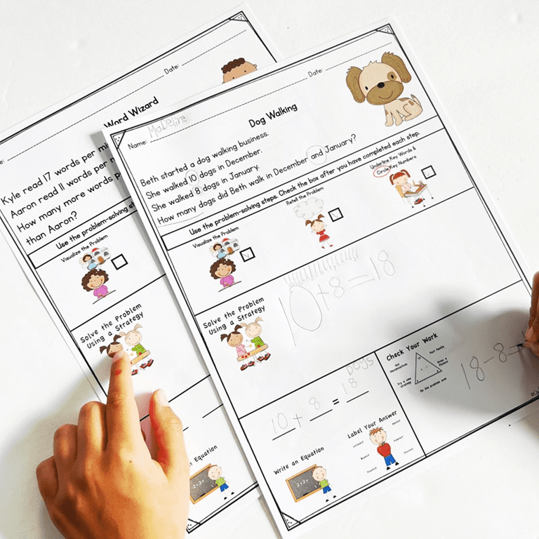Addition Subtraction Word Problems Within 20 1st Grade Worksheets Addition Subtraction Word Problems Within 20 1st Grade Worksheets