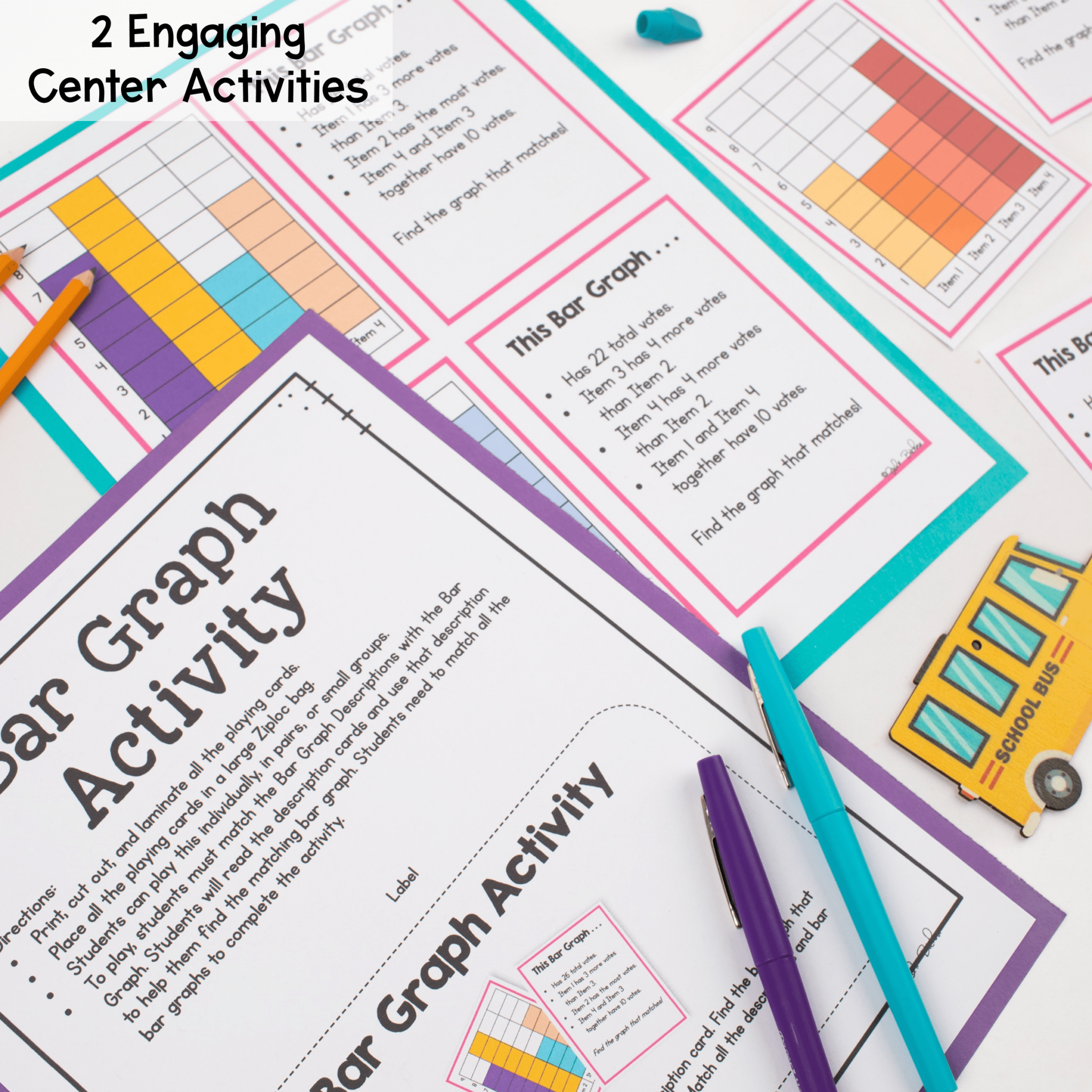 Picture & Bar Graphs 2.MD.D.10 2nd Grade | MagiCore