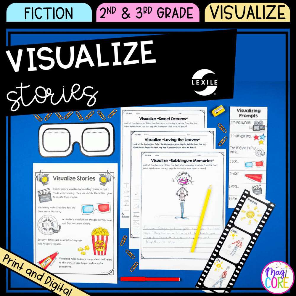 Visualizing Stories 2nd & 3rd Grade Reading Comprehension Passages ...
