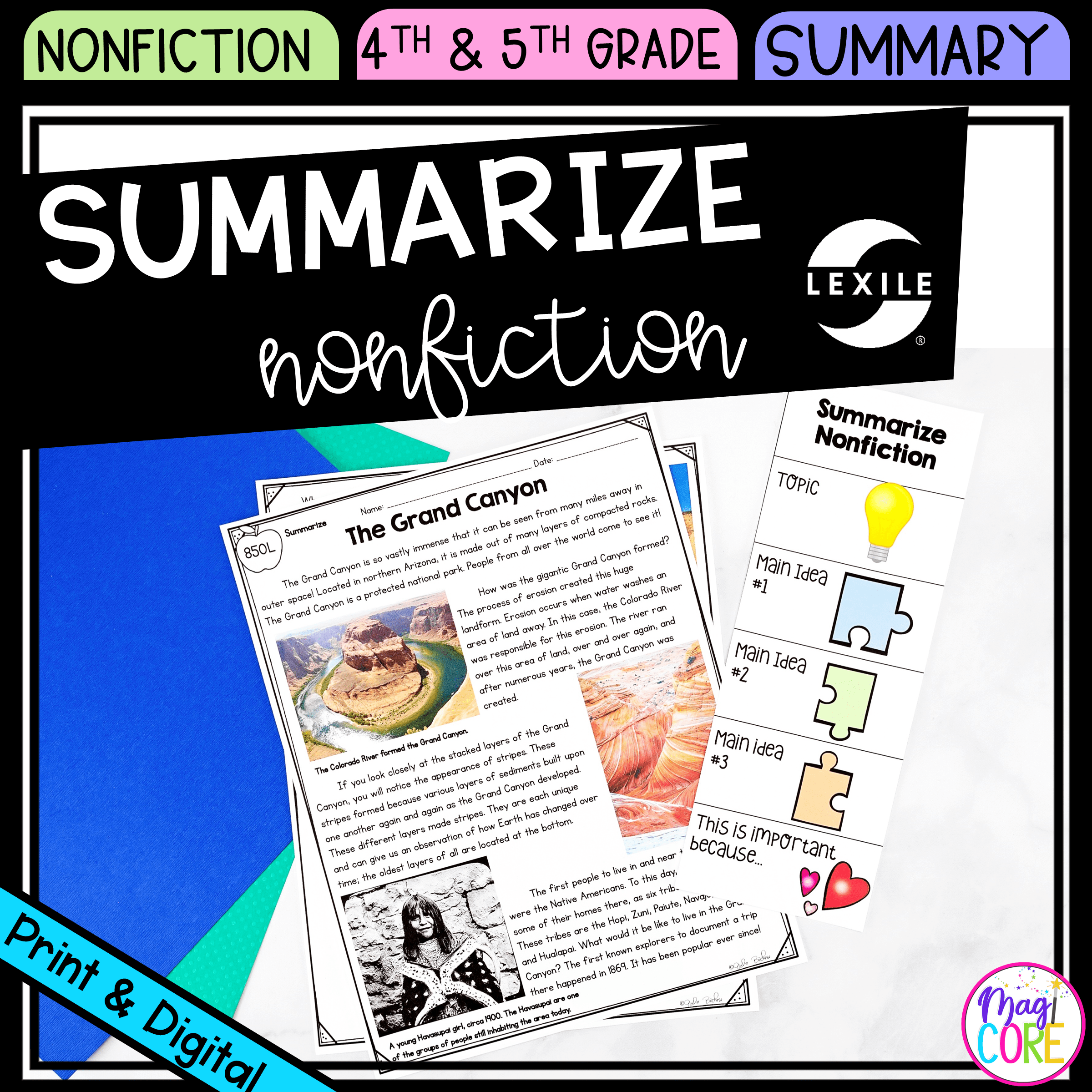 Summarize Nonfiction 4th 5th Grade Reading Comprehension Passages Summarize Nonfiction 4th 5th Grade Reading Comprehension Passages