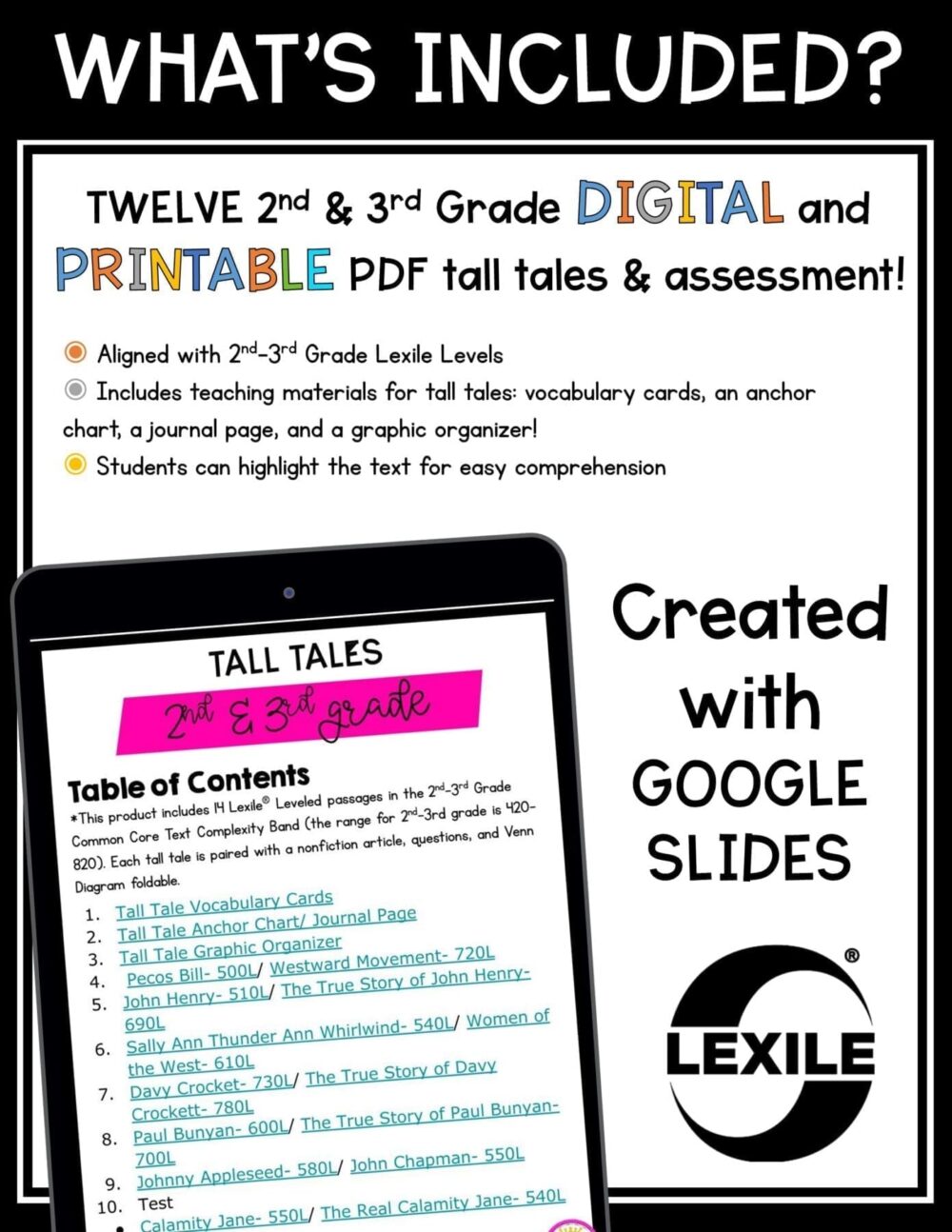 Recount Stories: Tall Tales 2nd & 3rd Grade| MagiCore