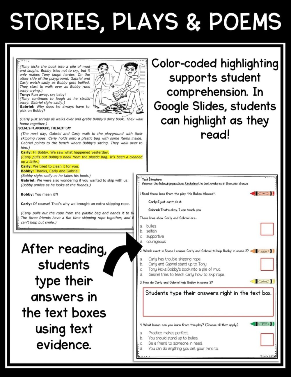 Text Structure in Stories Plays Poems - 3rd Grade RL.3.5 | MagiCore