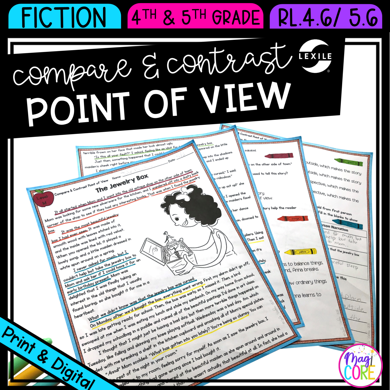 Compare Point of View 4th & 5th Grade | Magicore