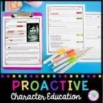 Proactive Character Education Reading Unit with Google Slides Distance ...
