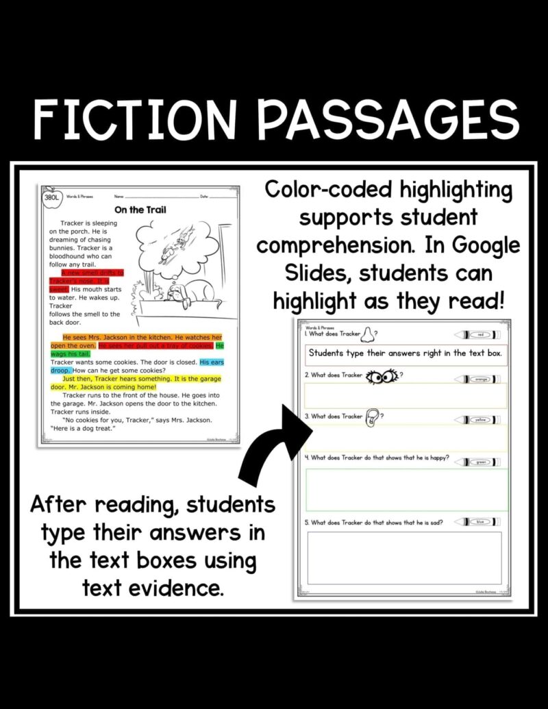 sensory words and feelings 1st grade rl14 | google slides