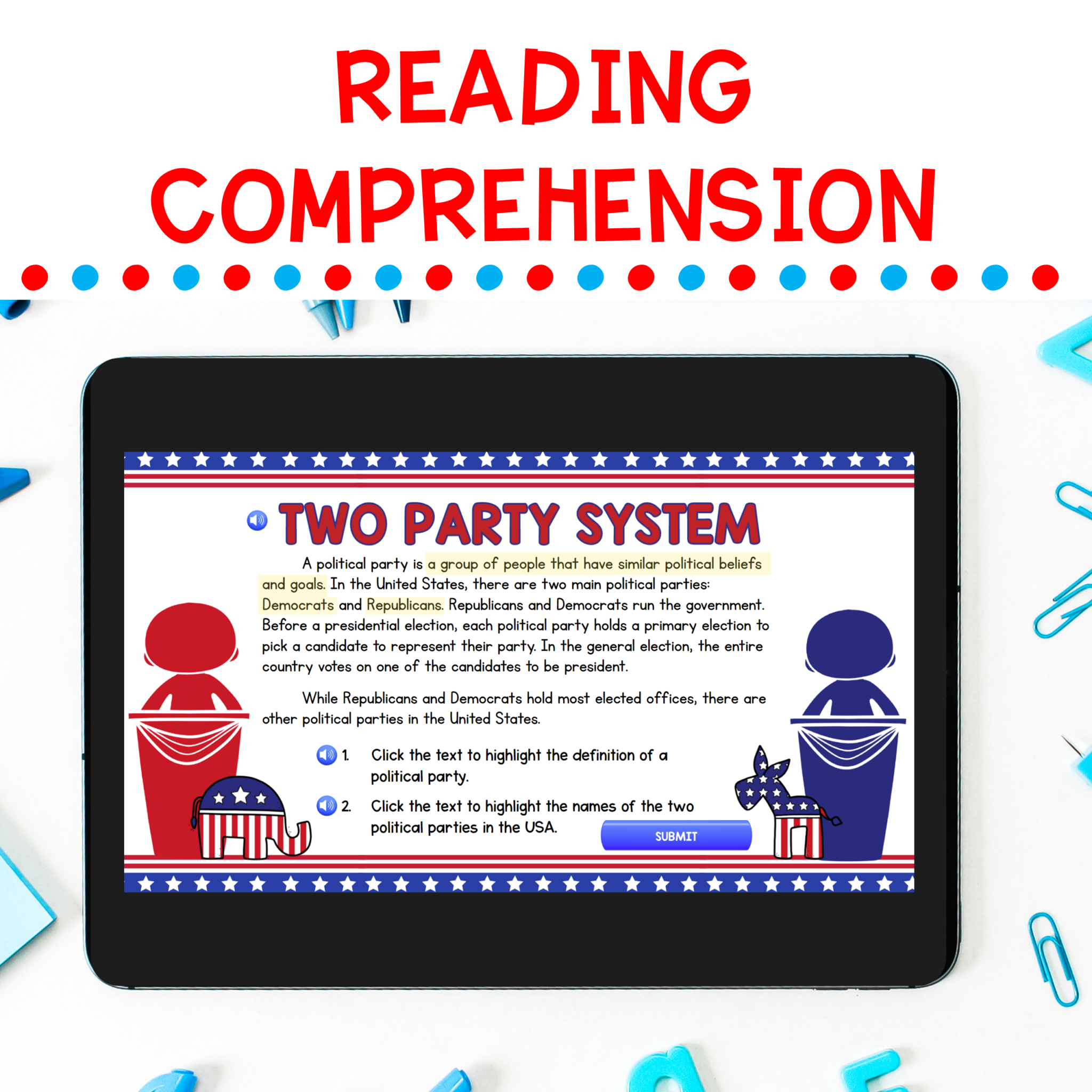 2024 Election Lesson Social Studies Digital Resource Activity | MagiCore