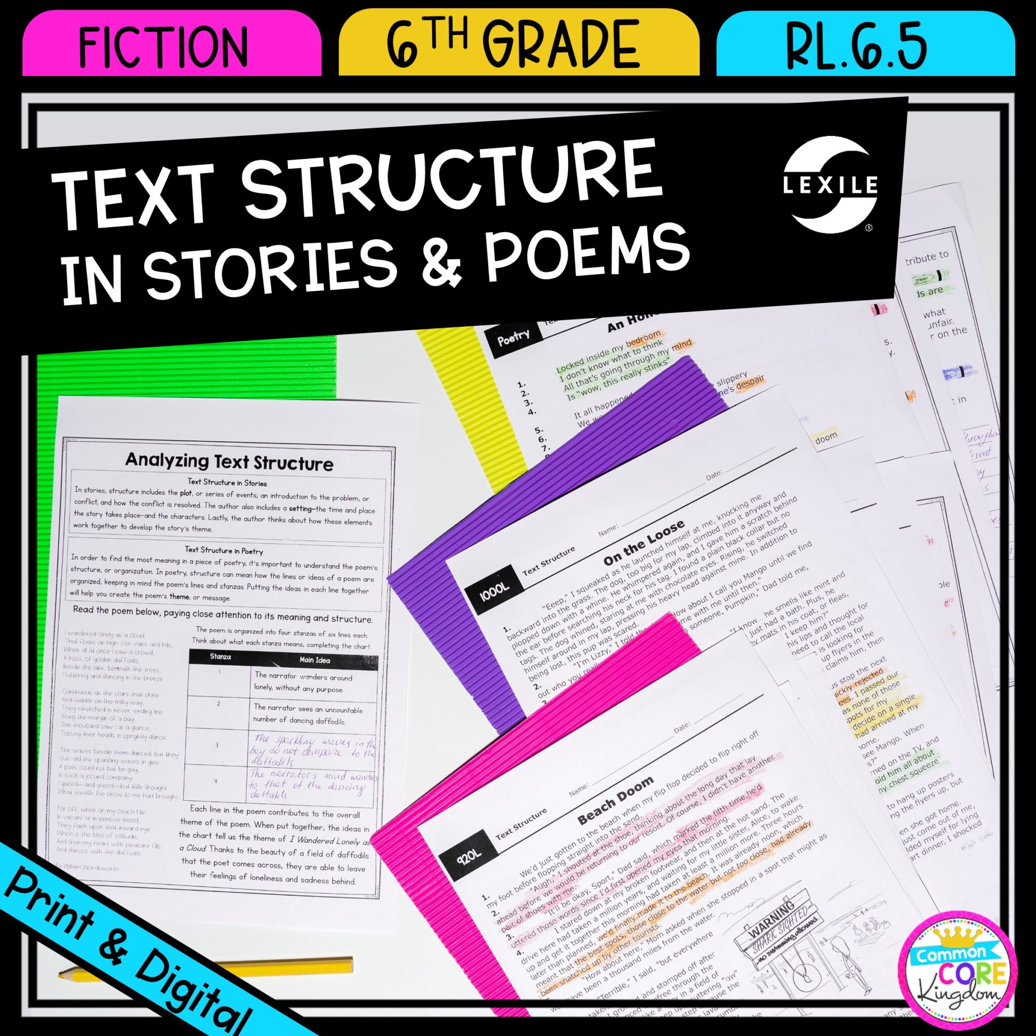 Text Structure in Stories & Poems| Magicore