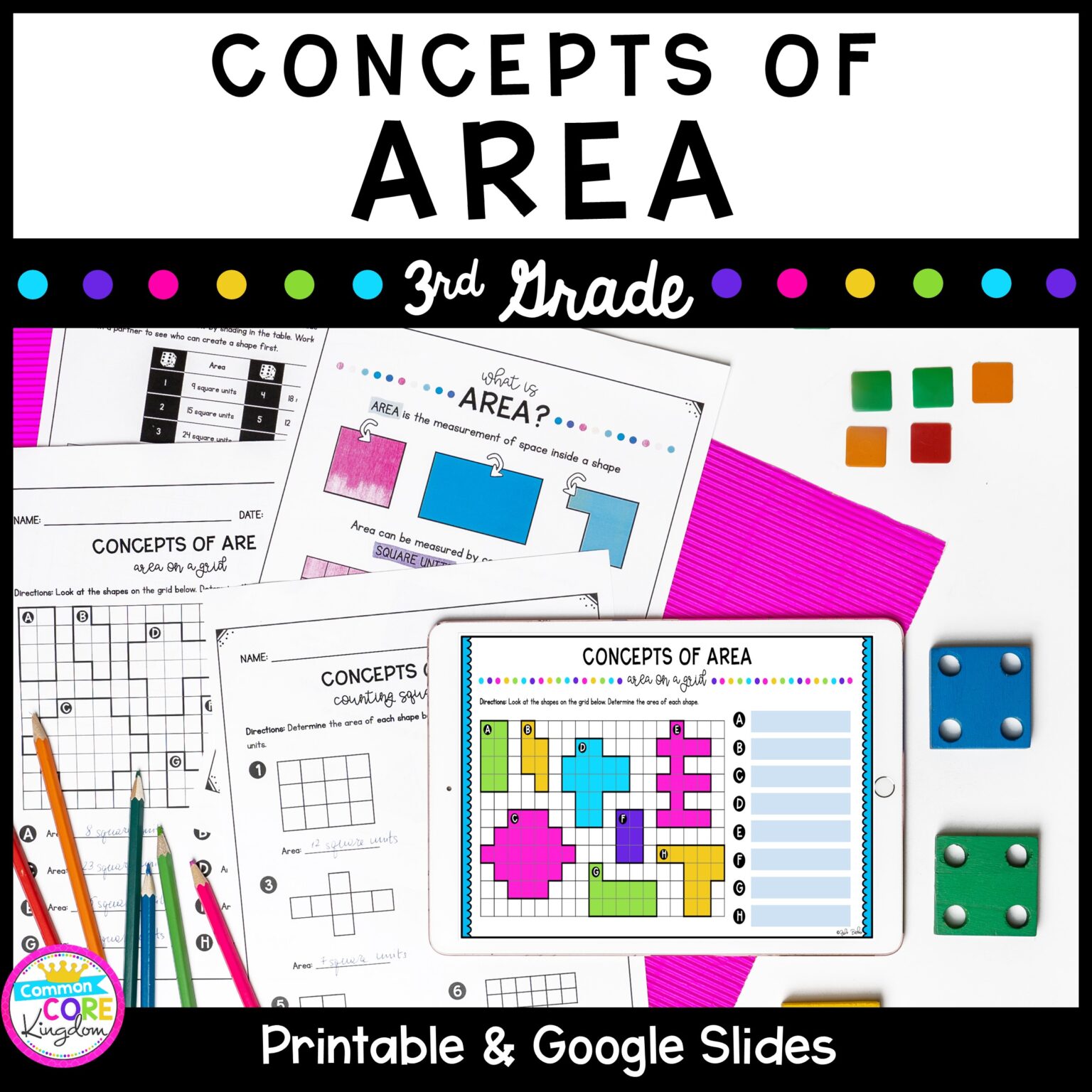 Concepts of Area Unit 3.MD.C.5 | Magicore