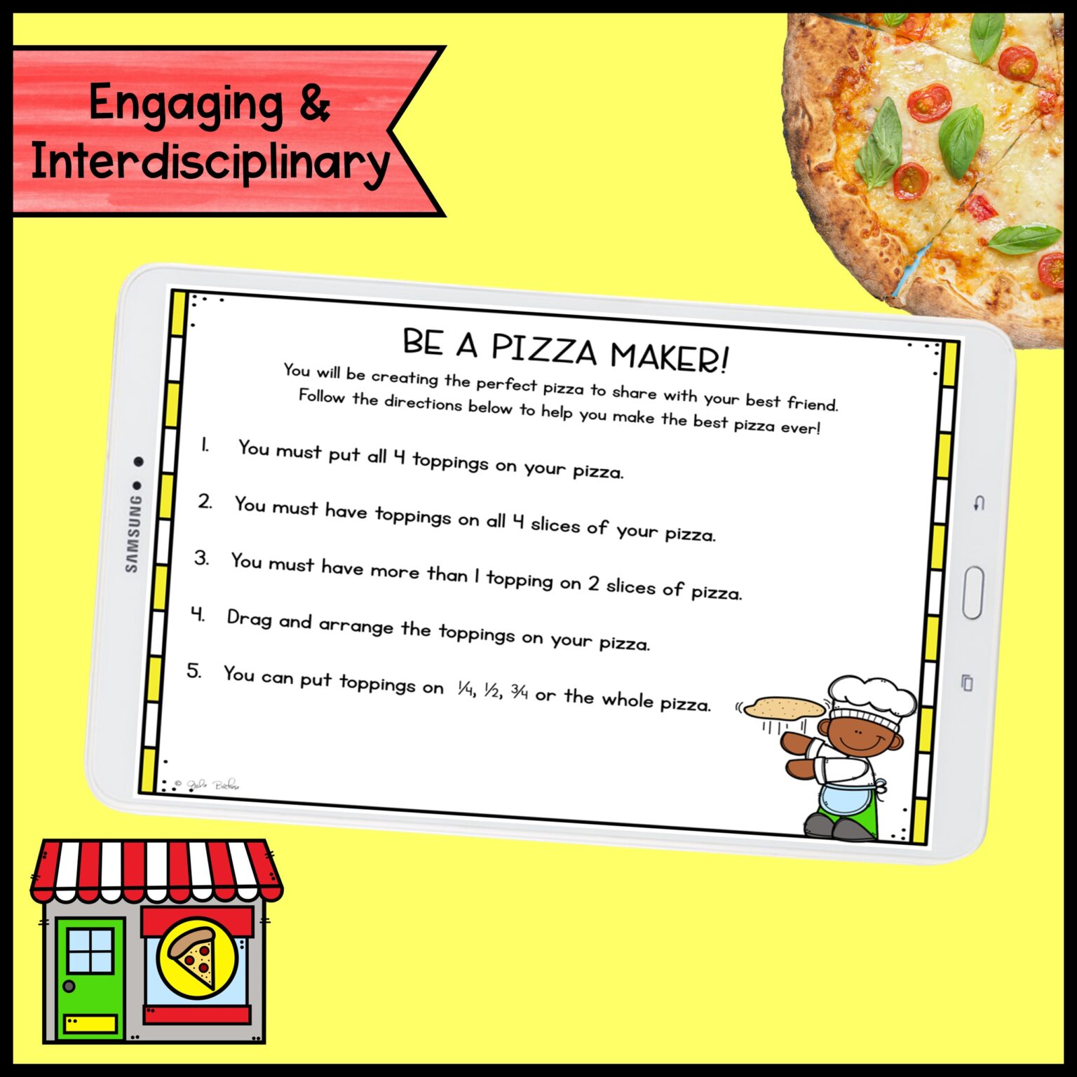 Pizza Fractions Project Learning 1st Grade | Magicore