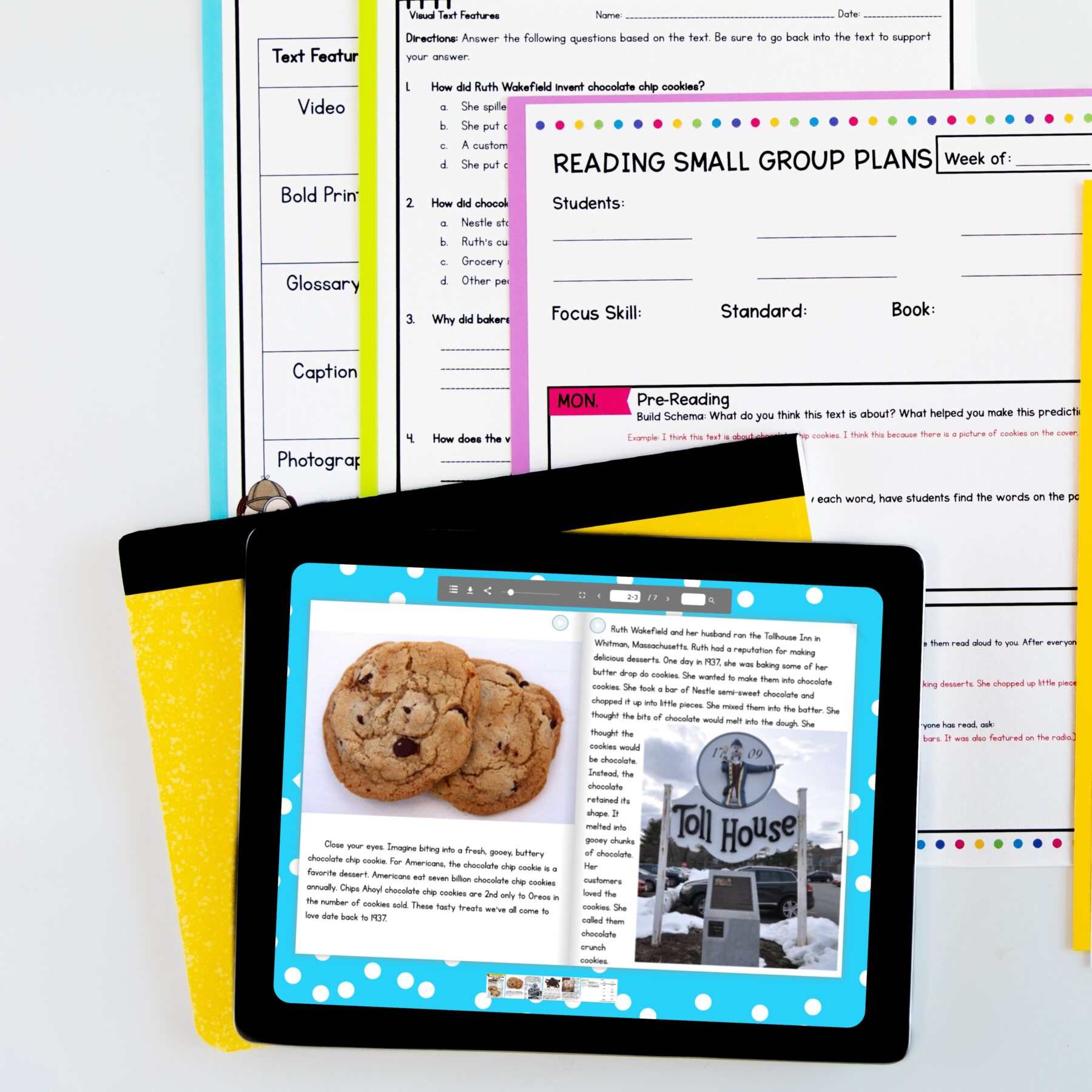 Guided Reading Packet Visual Text Features 4th Grade RI 4 7 Guided Reading Packet Visual Text Features 4th Grade RI 4 7