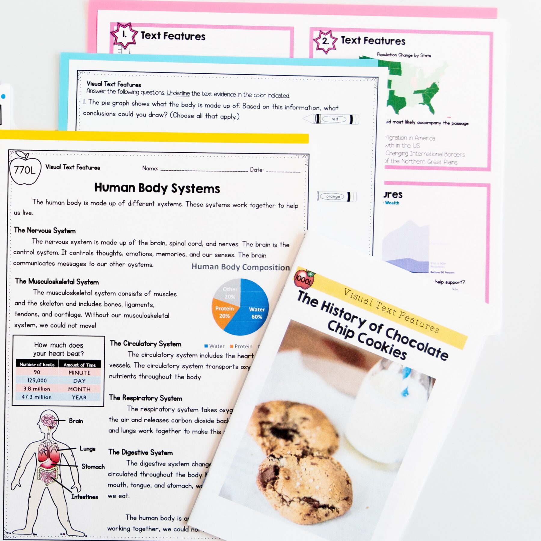 Guided Reading Packet Visual Text Features 4th Grade RI 4 7 Guided Reading Packet Visual Text Features 4th Grade RI 4 7