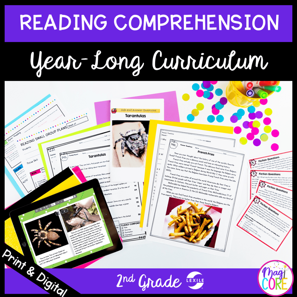 2nd Grade Reading Comprehension Curriculum - Full Year | MagiCore