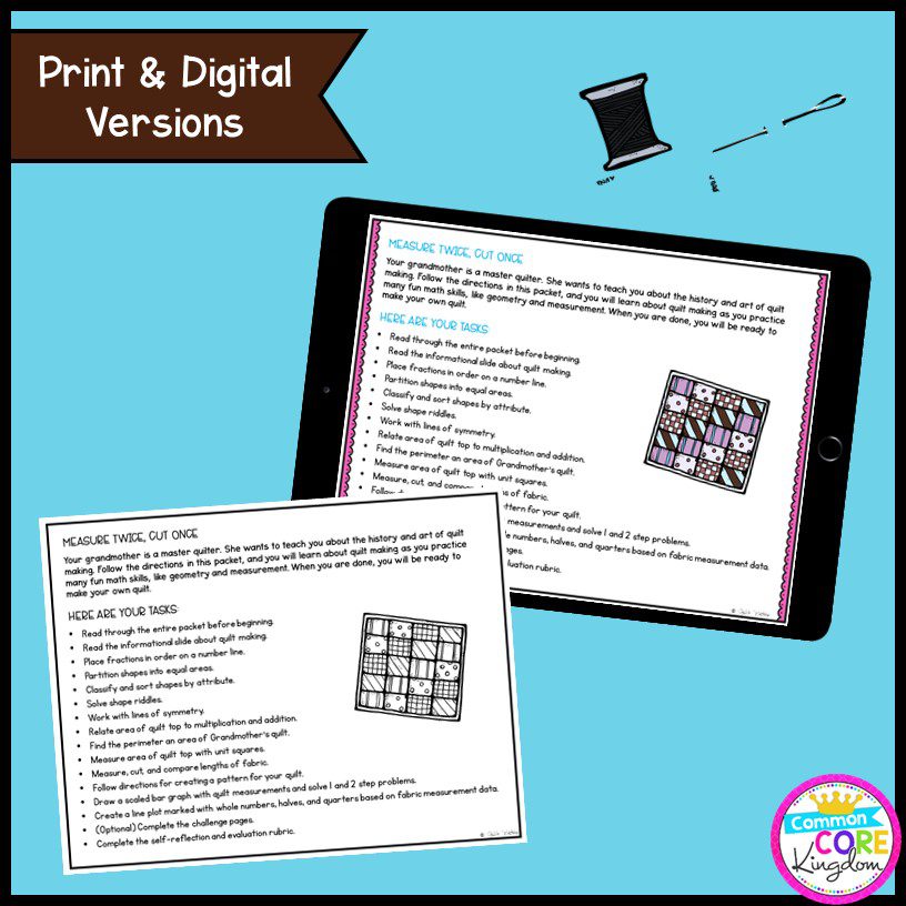 Measure Twice, Cut Once: Quilt Making Project Learning 3rd Grade | CCK