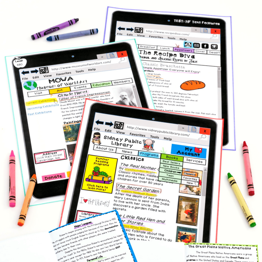 Text Features - 1st Grade FL ELA.1.R.2.1 | MagiCore