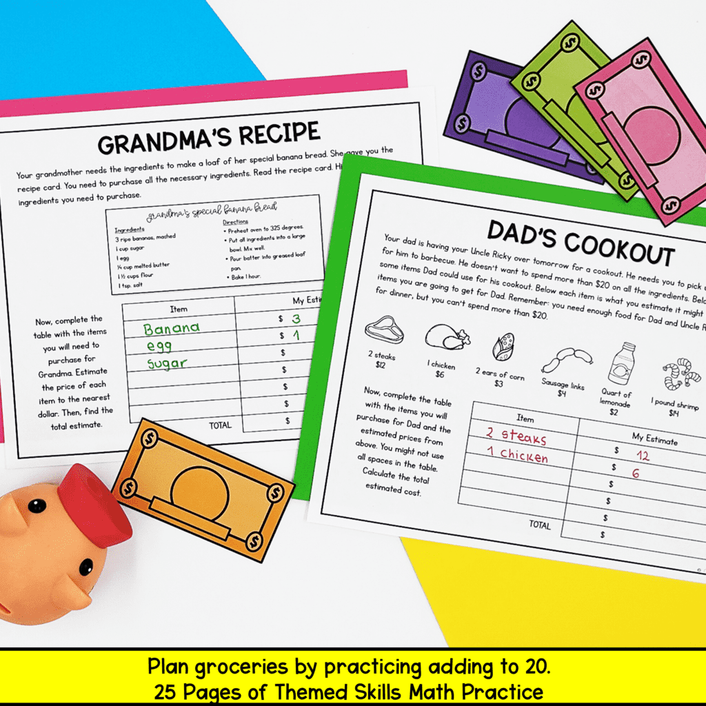 1st Grade - Budget & Money Project Based Learning | MagiCore