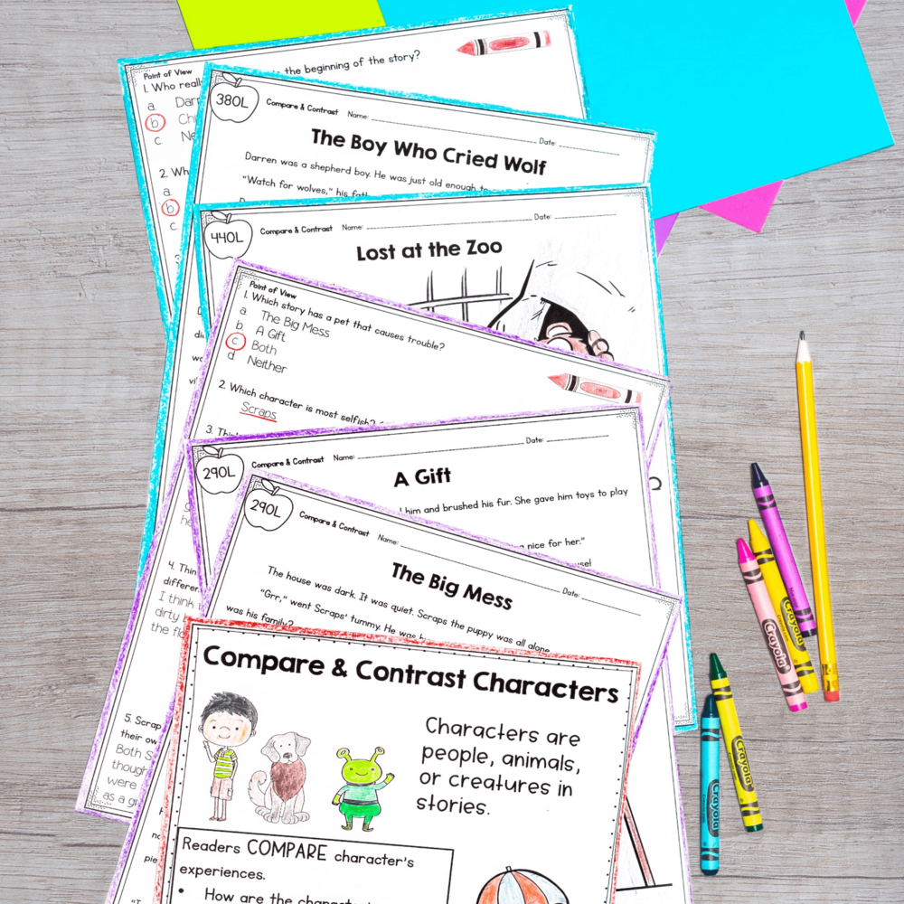 Compare Stories - 1st Grade FL ELA.1.R.3.3 | MagiCore