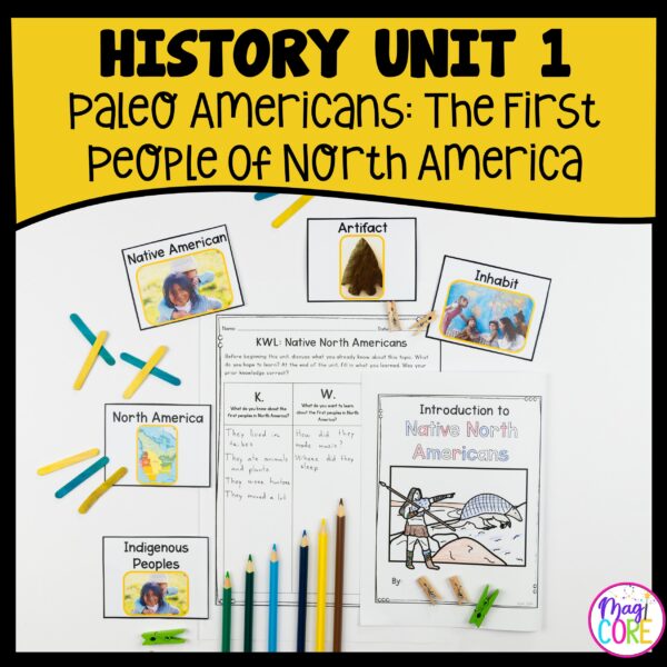History Unit 1 - Paleo Americans the First Peoples of North America ...
