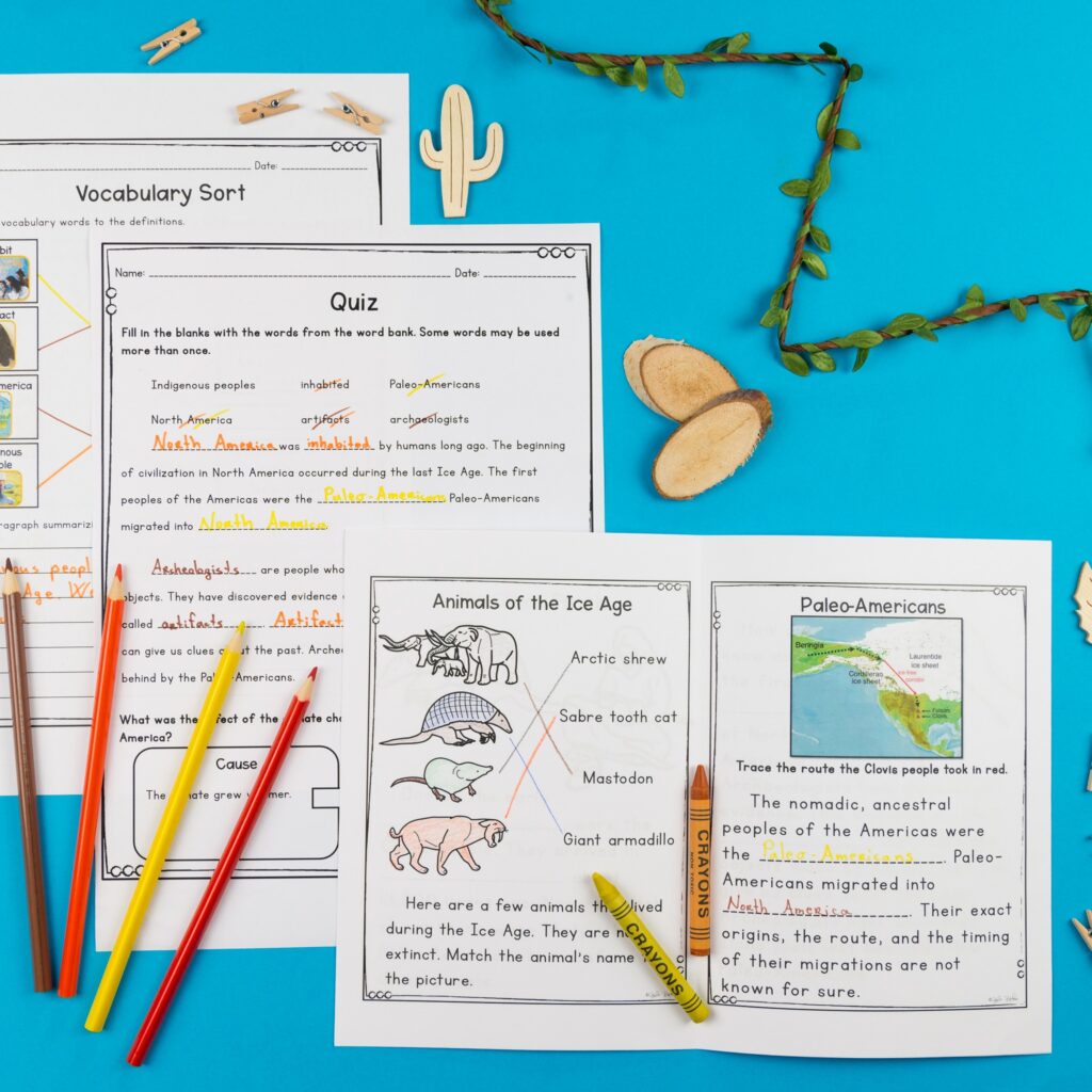 History Unit 1 - Paleo Americans the First Peoples of North America ...