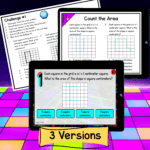 Measure & Calculate Area 3rd Grade Video Game Escape Room | MagiCore