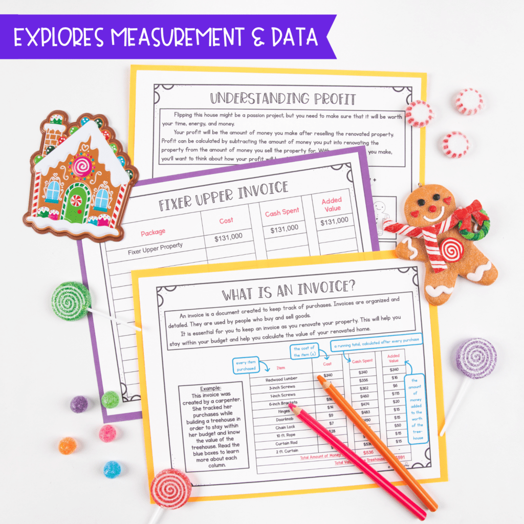 Gingerbread House Project Based Learning - 4th-6th Grade | MagiCore