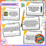 Two-Step Word Problems - 3rd Grade Math Task Cards - 3.OA.D.8 | MagiCore
