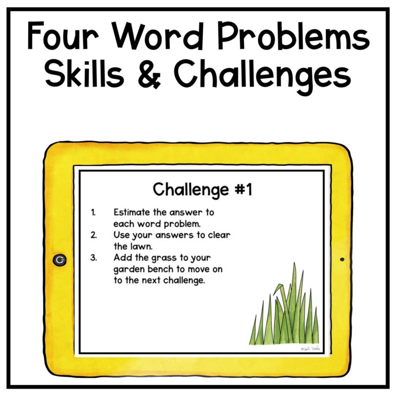 Two-Step Word Problems - 3rd Grade Garden Gnome Escape Room | Magicore