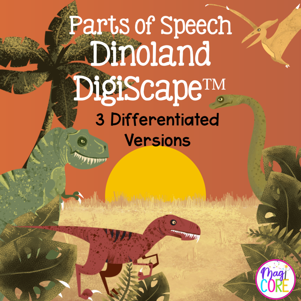 Parts of Speech Differentiated Mini Digiscape Escape Dinoland | MagiCore