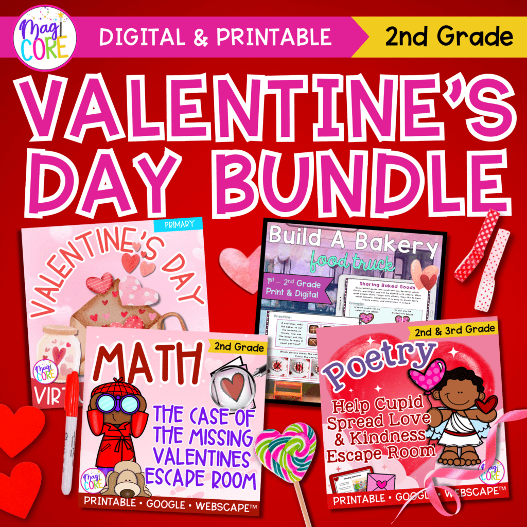 Valentine's Day Bundle - 2nd Grade | MagiCore