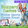 Winter Sports Reading Escape Room 4th-5th Grade | MagiCore