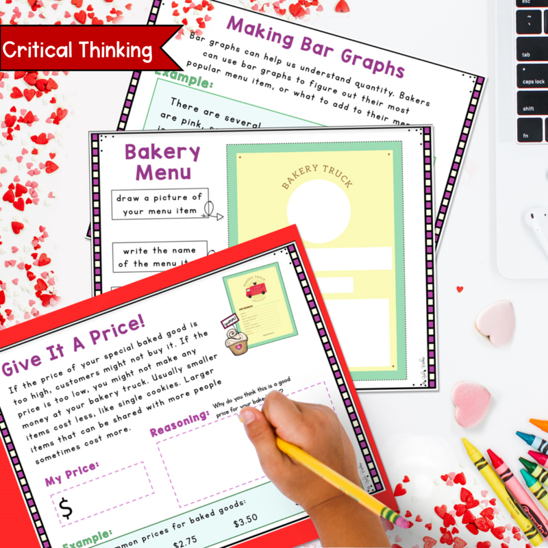 Valentine's Day Bakery Truck PBL - 1st & 2nd Grade Math | MagiCore
