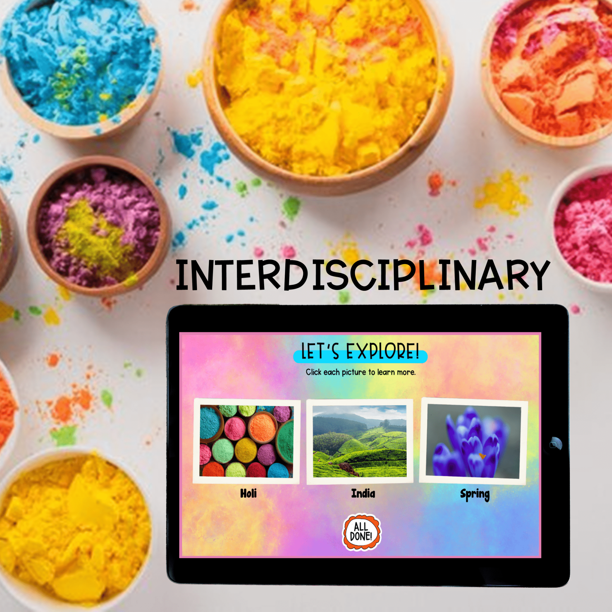 Holi Virtual Field Trip - Primary K-1 - Google Slide & Seesaw | MagiCore