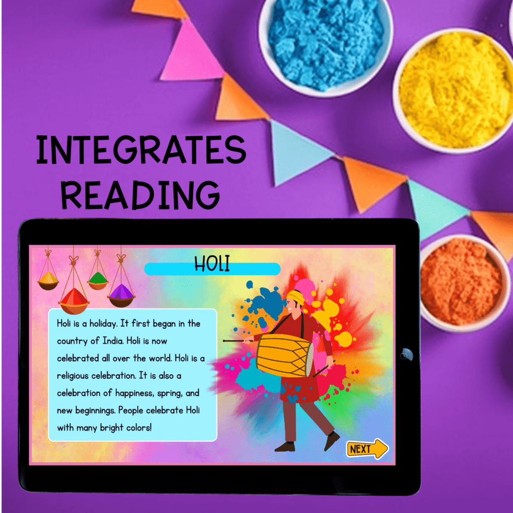 Holi Virtual Field Trip - Primary K-1 - Google Slide & Seesaw | MagiCore
