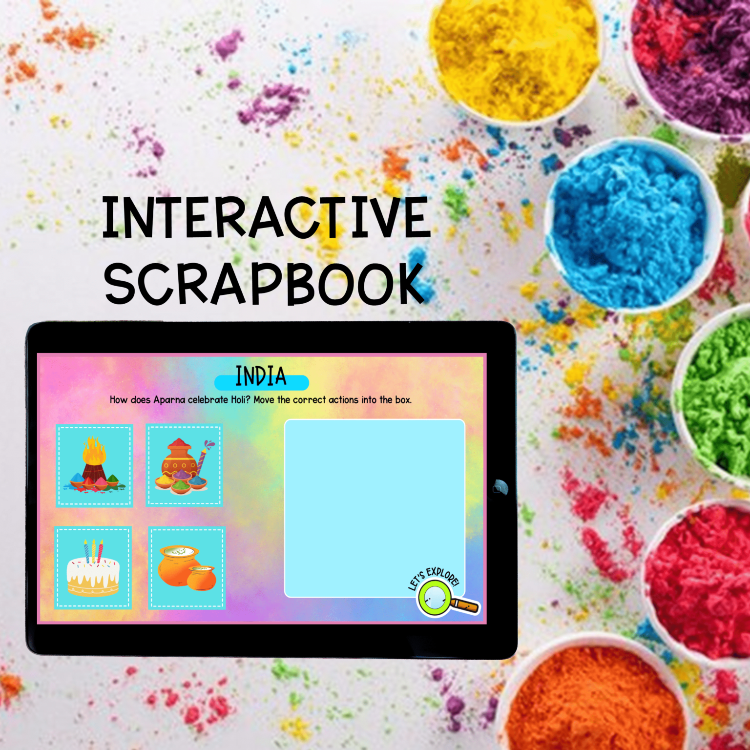 Holi Virtual Field Trip - Primary K-1 - Google Slide & Seesaw | MagiCore