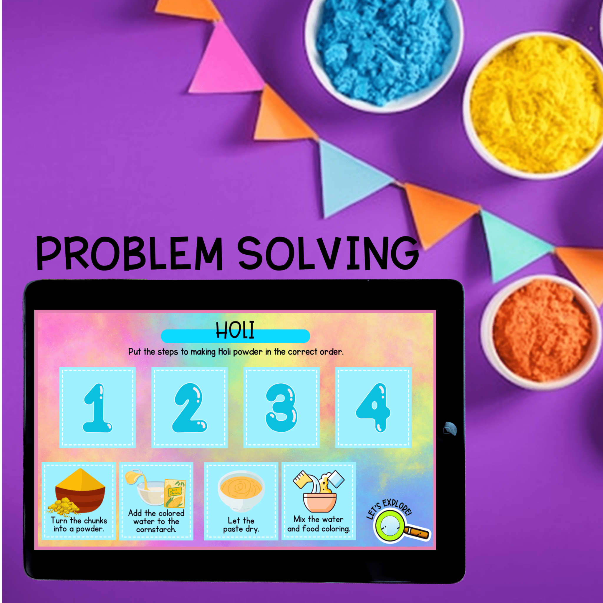 Holi Virtual Field Trip - Primary K-1 - Google Slide & Seesaw | MagiCore