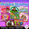 Holiday Escape Room GROWING Bundle - 4th-5th Grade | MagiCore