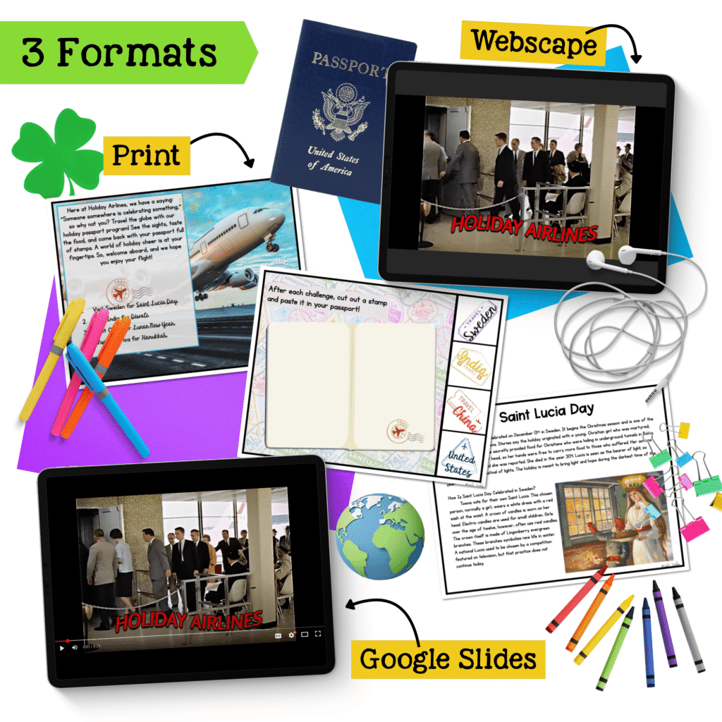 Holiday Escape Room GROWING Bundle - 4th-5th Grade | MagiCore