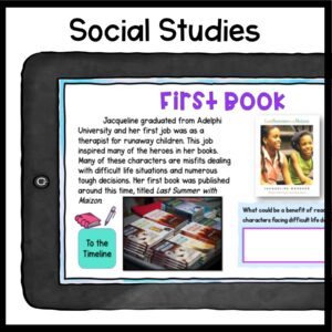 Jacqueline Woodson Author Study Virtual Biography | MagiCore