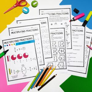 Multiplying Fractions - 4th Grade Math - Print & Digital 4.NF.B.4 ...