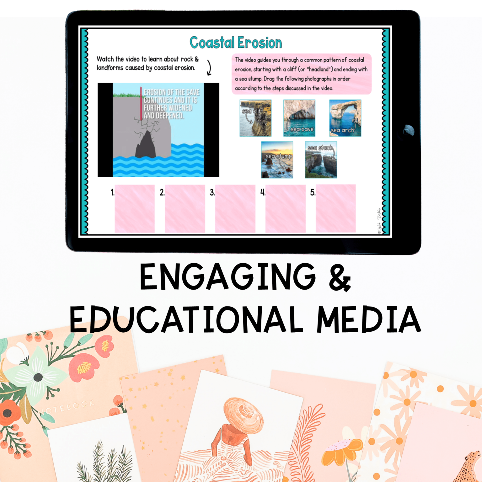 Virtual Field Trip Rocks Erosion Fossils Digital Resource Activity ...