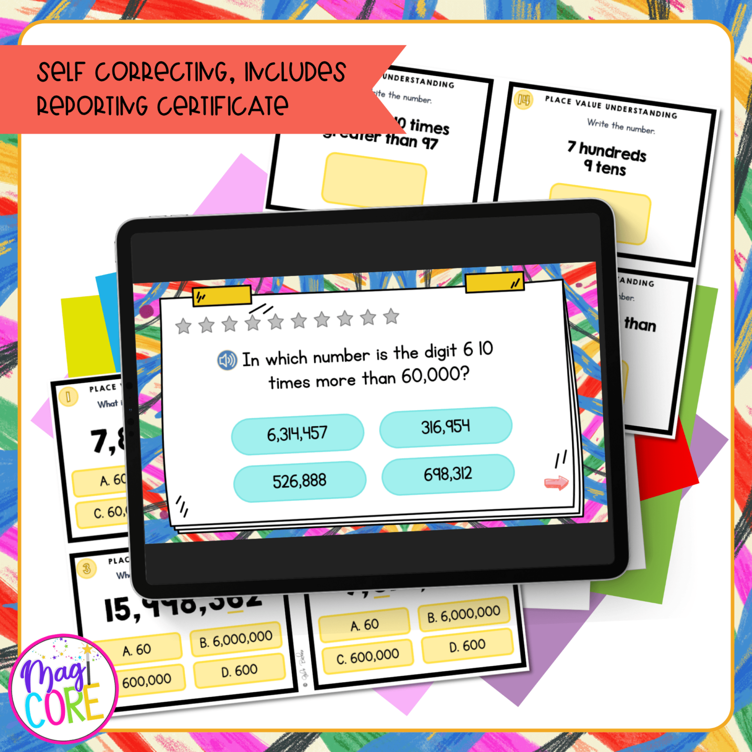 Place Value Understanding - 4th Grade Math Task Cards - 4.NBT.A.1 ...