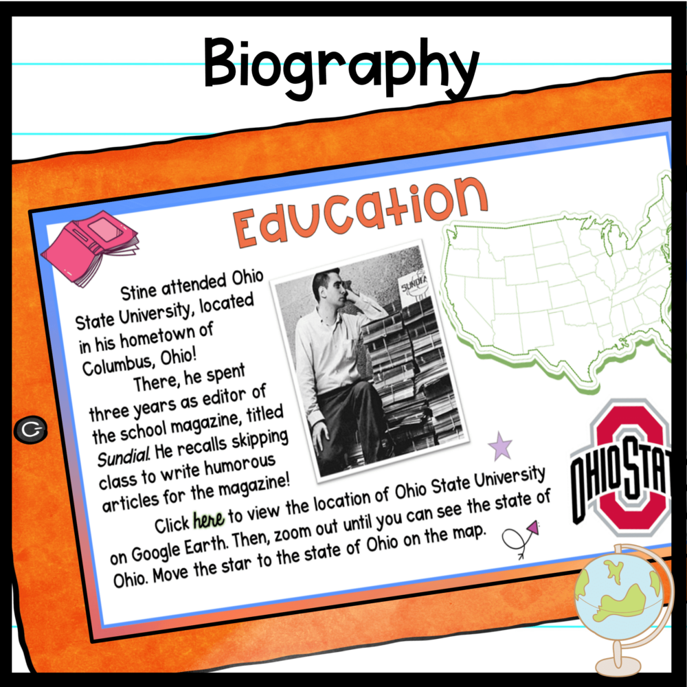 Spooky Author : R.L. Stine Virtual Biography | MagiCore