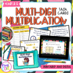 Multi-Digit Multiplication - 4th Grade Math Task Cards - 4.NBT.B.5 ...