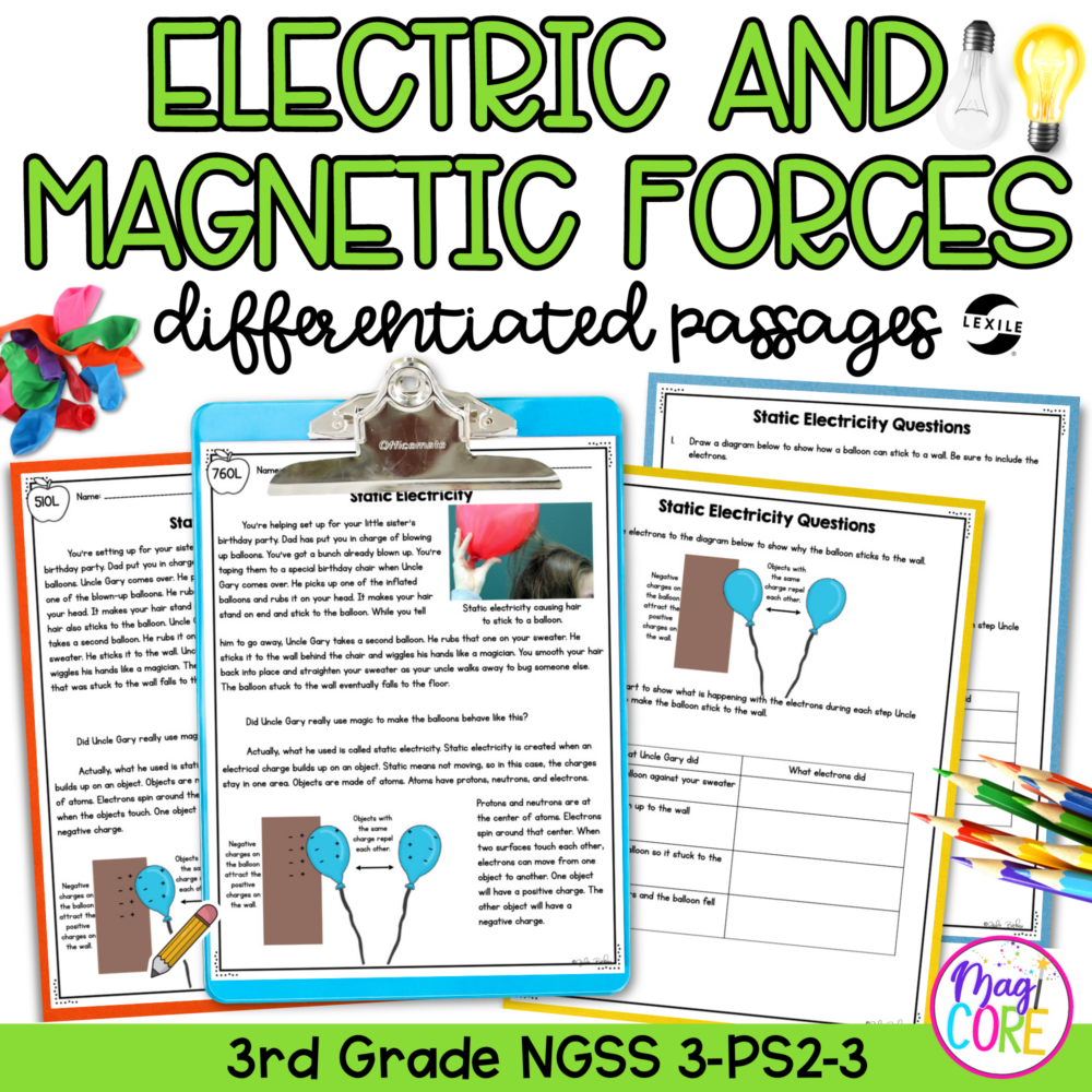 Science Differentiated Passages: Electric and Magnetic Forces | MagiCore