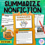 Summarize Nonfiction Task Cards - 3rd Grade - FL BEST | MagiCore