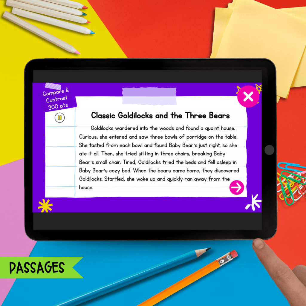 Jeopardy Style 2nd Grade Fiction Reading Comprehension Review | MagiCore