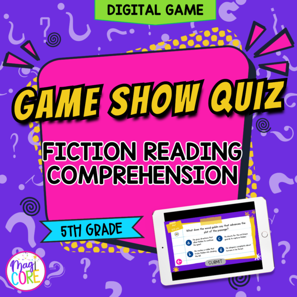 Jeopardy Style 5th Grade Fiction Reading Comprehension Review | MagiCore